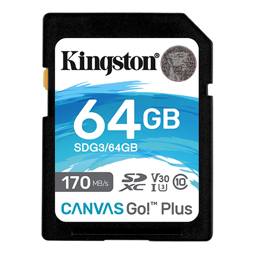 KINGSTON CanvasGo! Plus SD memorijska kartica 64GB SDG3/64GB