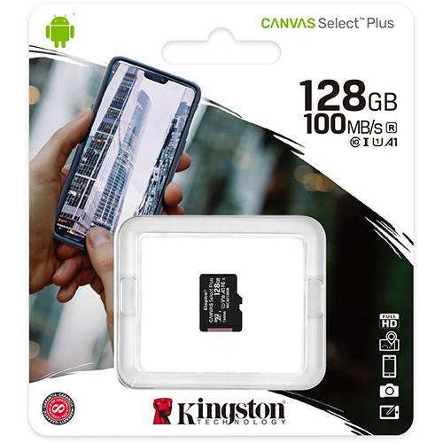 Kingston 128GB Canvas Select Plus micro SD kartica sa adapterom
