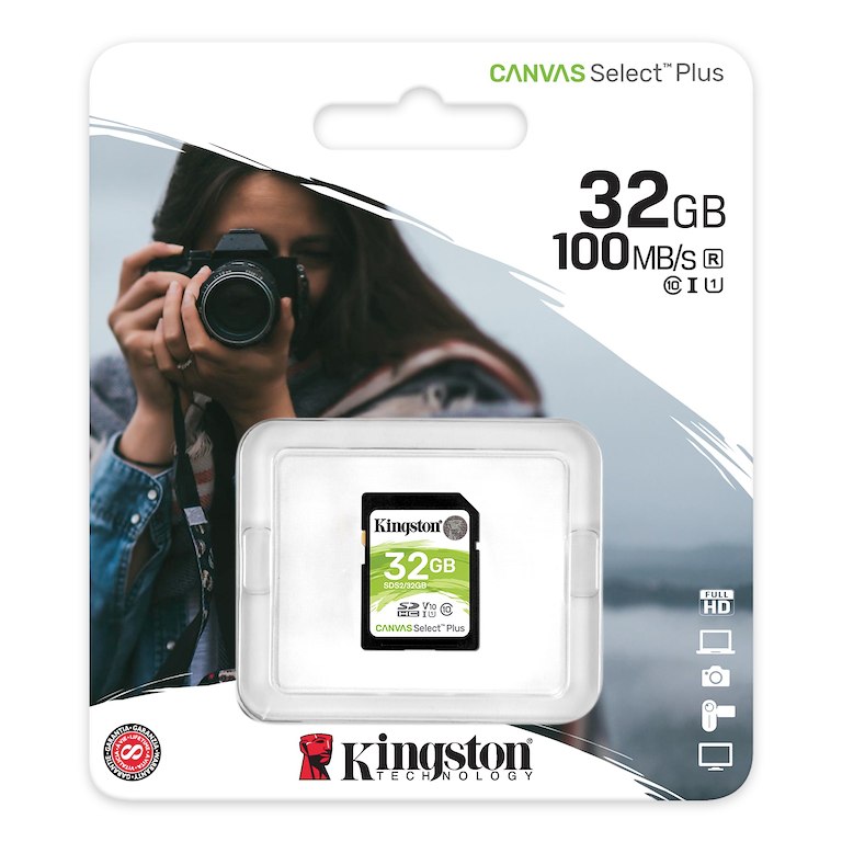 Kingston Canvas Select Plus memorijska kartica micro SDHC 32GB class 10