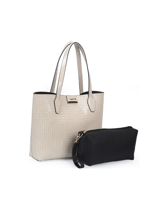 TORBA TOTE BGT BRS001-356 WHITE Bigz Office