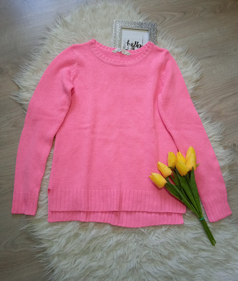 Roze pink dzemper h&m 146/152