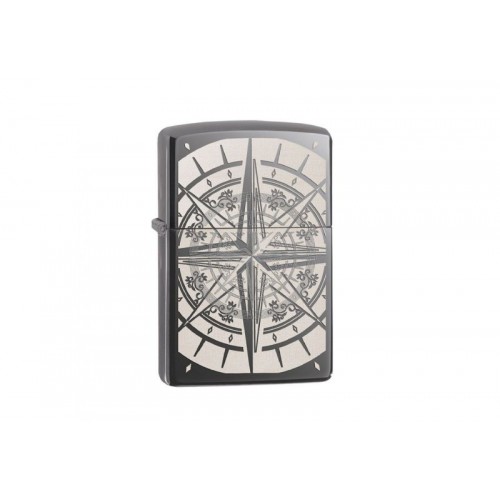 Zippo Upaljač Black ice compas