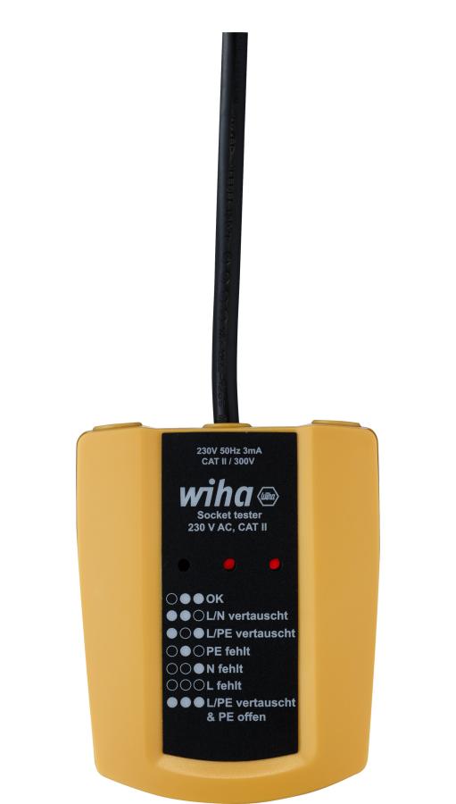 Wiha 45220 Ispitivač utičnica 230 V AC, CAT II