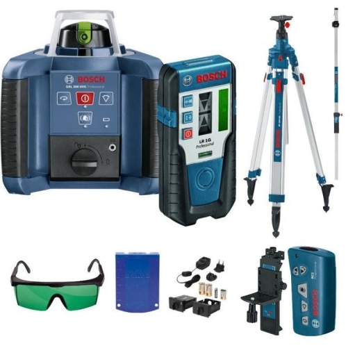 Bosch GRL 300 HVG + BT 300 HD + GR 240 Rotacioni laser sa zelenim linijama