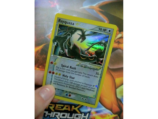 Pokemon karta Rayquaza sijajuci - Pokemoni karte