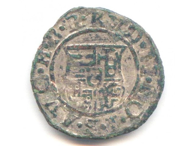 Madjarska denar posrebren Rudolf II 1580