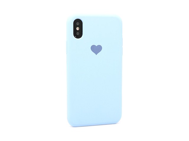 Futrola Heart za Iphone X/XS svetlo plava