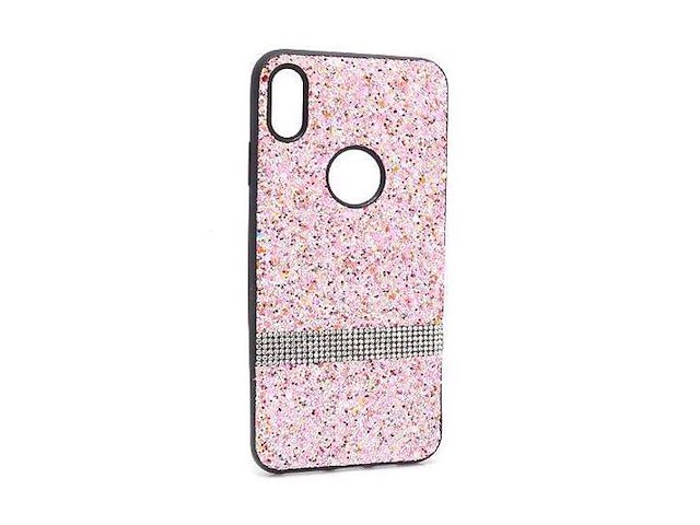 Futrola Glittering Stripe za Iphone XS Max roze