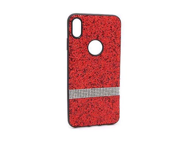 Futrola Glittering Stripe za Iphone XS Max crvena