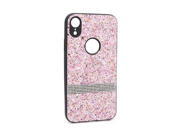 Futrola Glittering Stripe za Iphone XR roze