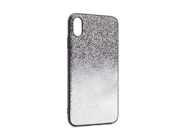 Futrola Glittering New za Iphone XS Max crno-srebrna