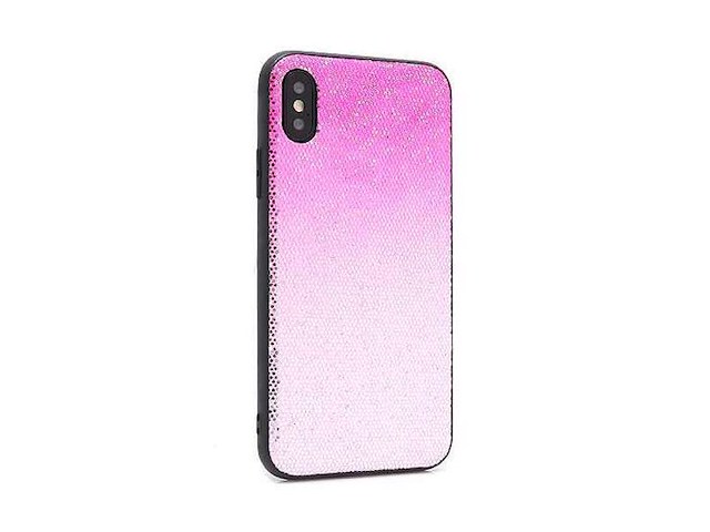 Futrola Glittering New za Iphone X pink-srebrna