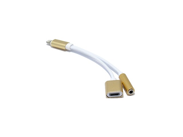 Adapter iPhone 7 na 3.5mm-charging zlatni