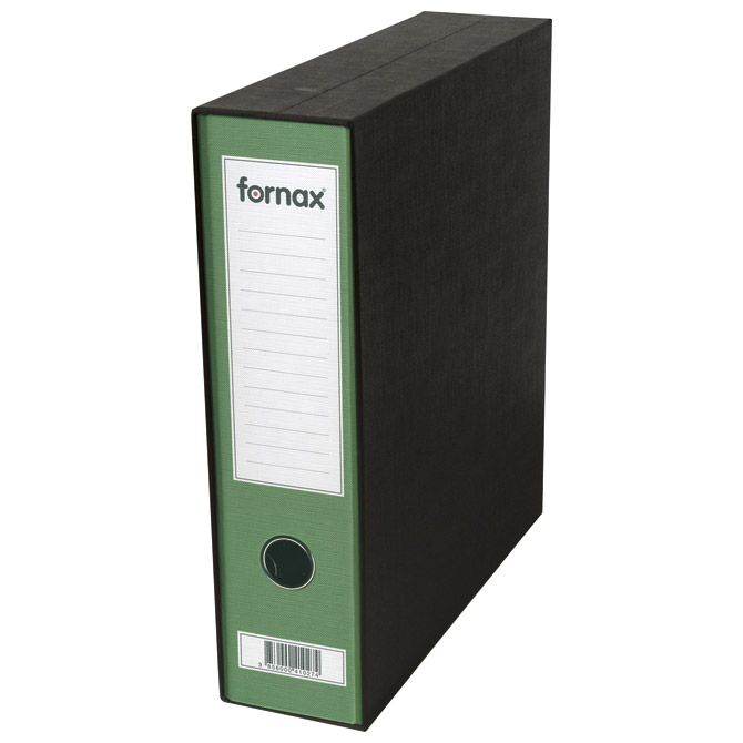 Registrator A4 široki u crnoj kutiji Prestige Fornax 13461 zeleni