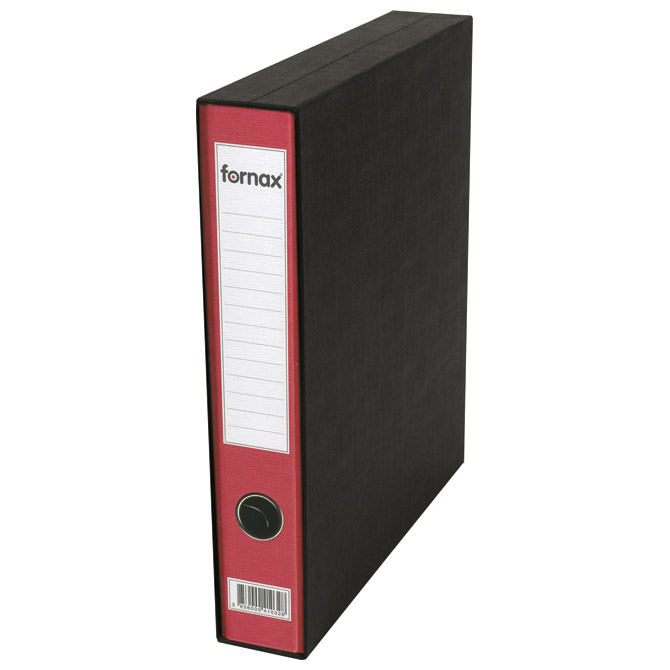 Registrator A4 uski u crnoj kutiji Prestige Fornax 14601 crveni