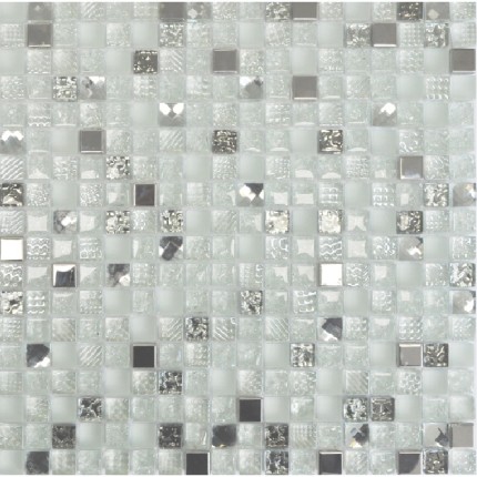 Diamond White Stakleni Mozaik 30x30
