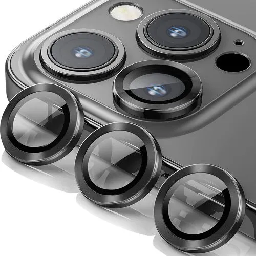 Zastita za kameru RING za iPhone 13 Pro/13 Pro Max crna (MS)