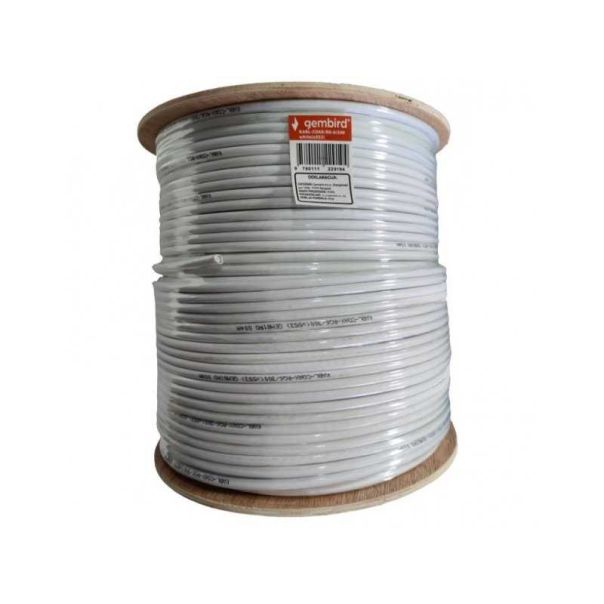 GEMBIRD KABL-COAX-RG6/300 white (X553) **koaksialni kabl RG6 bez konektora, conductivity 18%,6.5mm,300m 4058