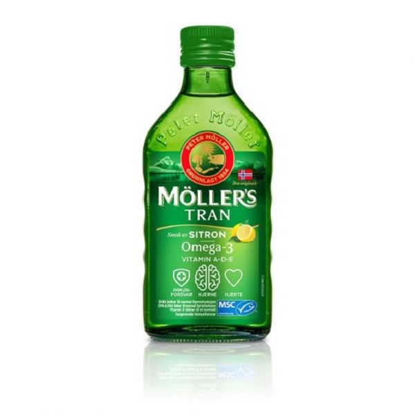 MÖLLER'S OMEGA 3 CITRON 250ML ULJE JETRE BAKALARA SA UKUSOM LIMUNA