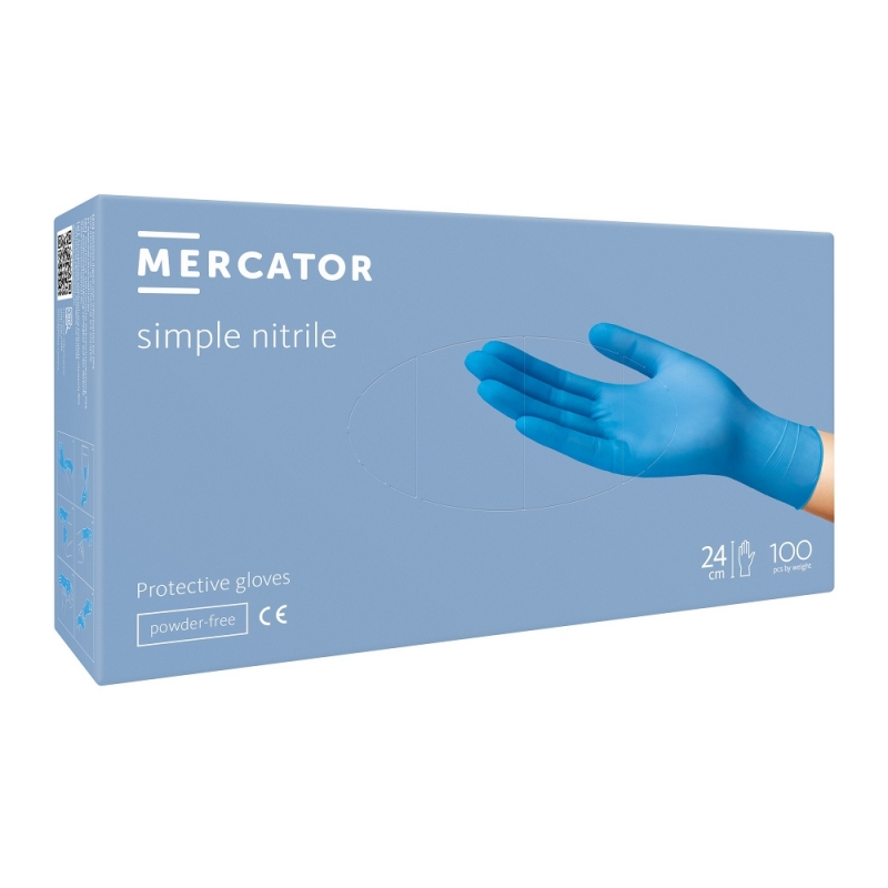 Rukavice Mercator simple nitril plave Novo