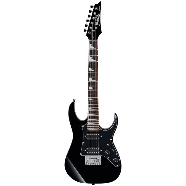 Ibanez GRGM21-BKN Električna gitara Crna boja Mini 3/4 veličina