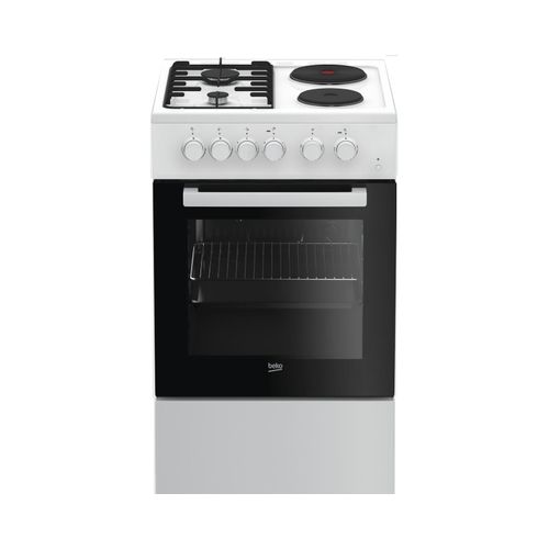 Beko FSS 54010 DW Kombinovani šporet gas-ringle, Konvencionalna rerna, Širina 50 cm, Bela boja