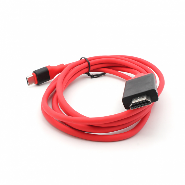 Kabl Type C M na HDMI M 2m JWD-V2 crveni