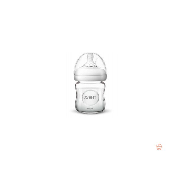 Flašica za bebe Avent Natural-staklena 0m+,120ml SCF051/17