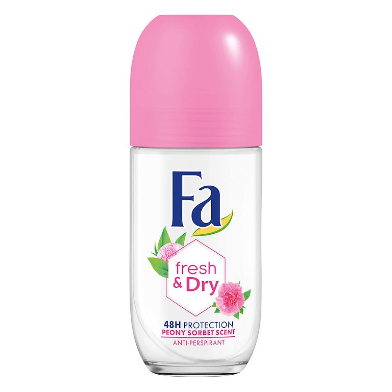 Fa deo roll on fresh&dry pink sorbet 50ml fa