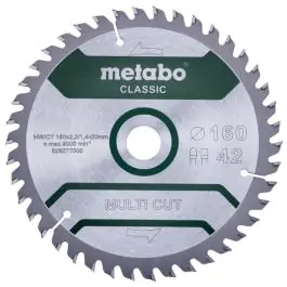 Metabo List kružne testere univerzalni Multi-Cut Classic 165x20 Z42 628277000