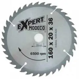 List kružne testere za drvo 160x20x1.4mm 24z MODECO