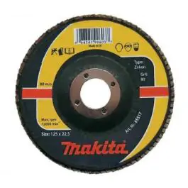 Lamelasti brusni disk za inox-cirkon aluminijum 125x22 ZR 120 MAKITA