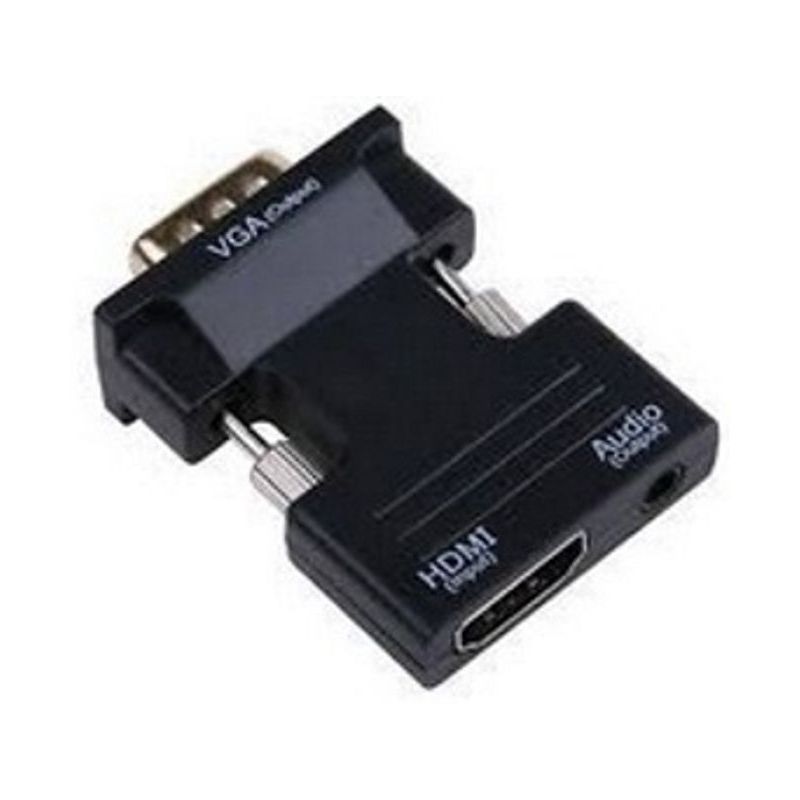 Fast Asia Adapter – konvertor HDMI (F) – VGA (M) plug in crni
