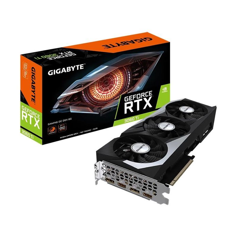 Gigabyte nVidia GeForce RTX 3060 Ti GAMING OC D6X 8GB 256bit GV-N306TXGAMING OC-8GD rev.1.0