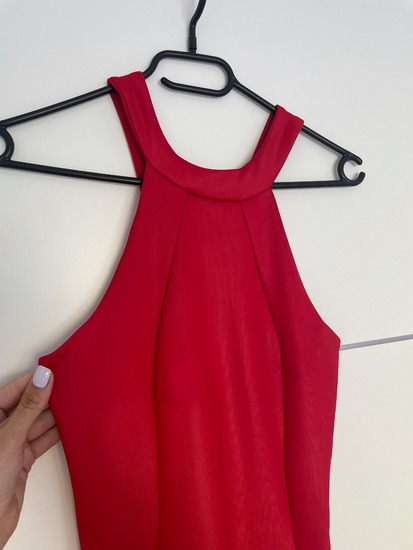 Crvena elegantna haljina S 1300%%%