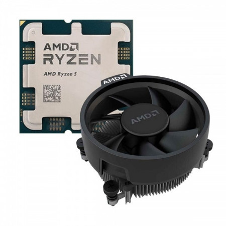 CPU AMD Ryzen 5 7600 3.8/5.1 GHz, 6C/12T, 32MB L3 Cache, 5nm, 65W, Radeon, AMD Wraith Stealth cooler, Socket AM5, MPK