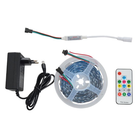 LED traka RGB magic 5m 12V sa kontrolerom i napajanjem