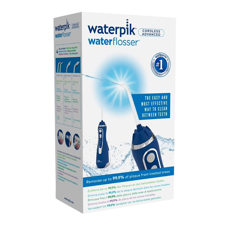 Waterpik® Cordless Advanced Bežični Oralni Tuš WP563 PLAVI