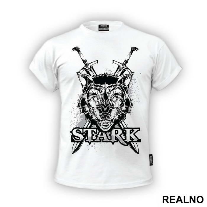 WOLF WITH TWO SWORDS, HOUSE STARK - GAME OF THRONES - GOT - MAJICA