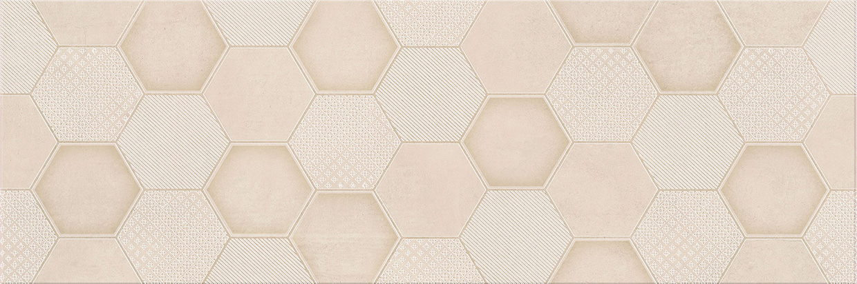 URC BRAZIL HEXAGON (BRAZIL HEXAGON CREAM) 20X60 I