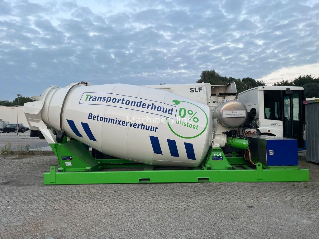 Nova 9m3 stationaire betonmixer 100% elektrische aandrijving 4Rent betonska mešalica