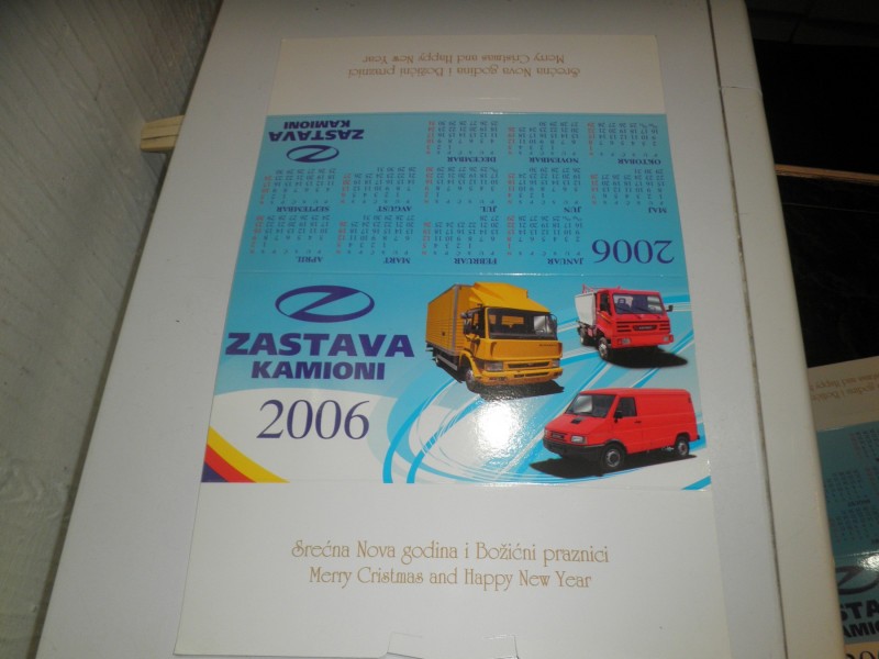 KALENDAR ZASTAVA KAMIONI 2006.G. 1