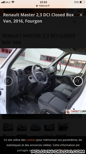Renault Master 2.3 Enterijer