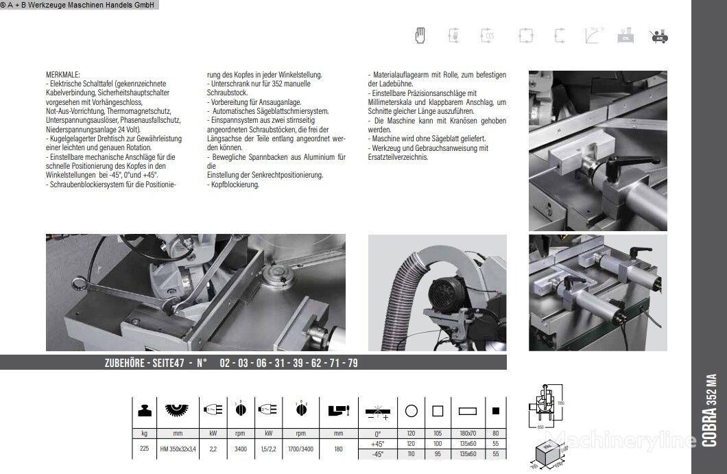 Novi MEP COBRA 352 MA 2G cirkular za metal