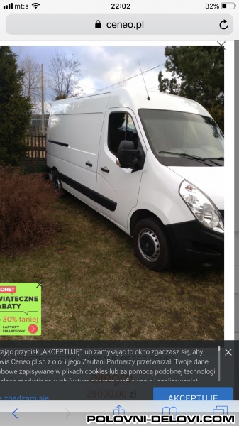 Renault Master 2.3 Kompletan Auto U Delovima