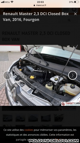 Renault Master 2.3 Motor I Delovi Motora