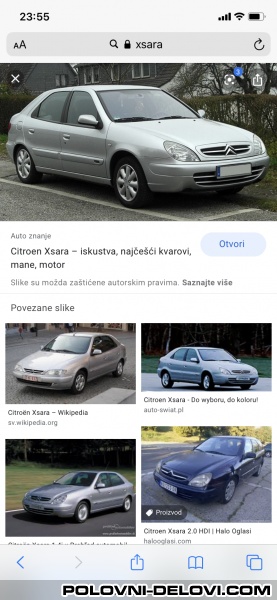 Citroen Xsara 1.6 Razni Delovi