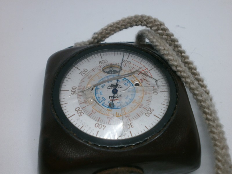 RARE Altimeter and Barometer Swiss THOMMEN 5000m19Rubie