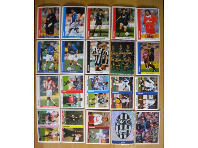 20 sličica `Pianeta Calcio 1996-1997` (DS)