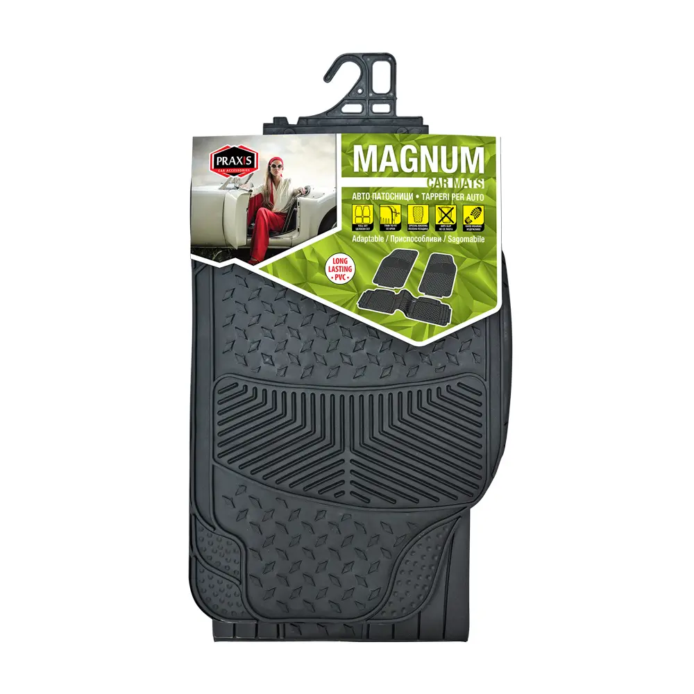 PRAXIS PVC Patosnice Magnum crne